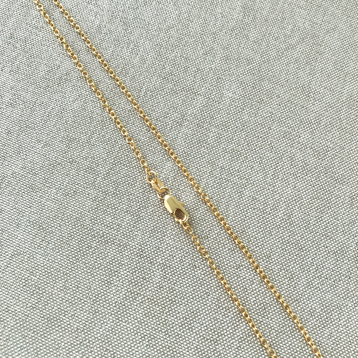 CLEARANCE - 24" 18KT Yellow Gold Filled Chain - MEDIUM LINK 3mm - 24 I ...